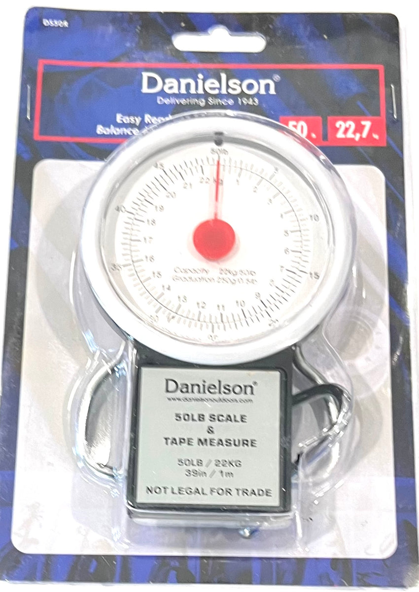 Danielson 50lb Scale & Tape Measure – Clearlake Bait & Tackle